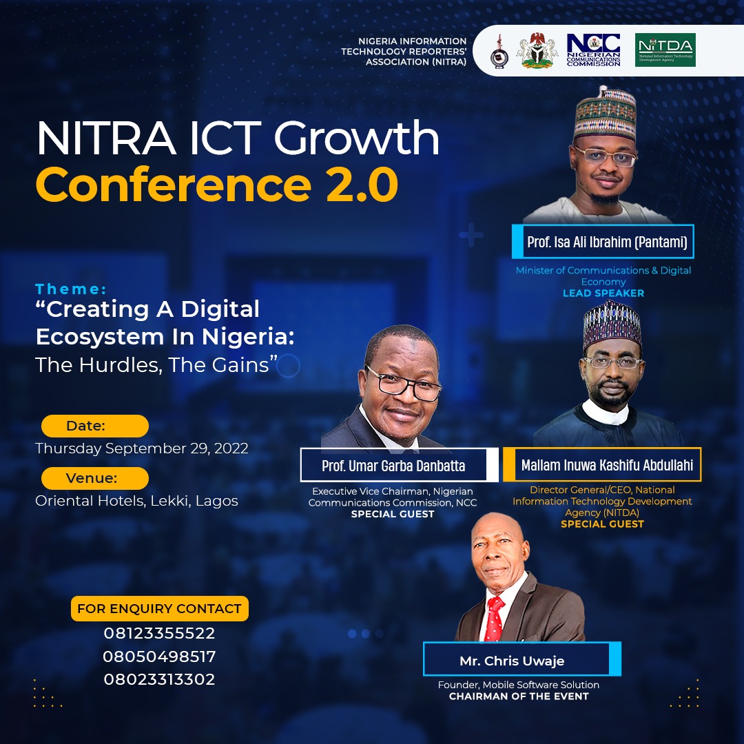 NITDA, GLO, Access Bank others to light up NITRA ICT Growth Conference ...